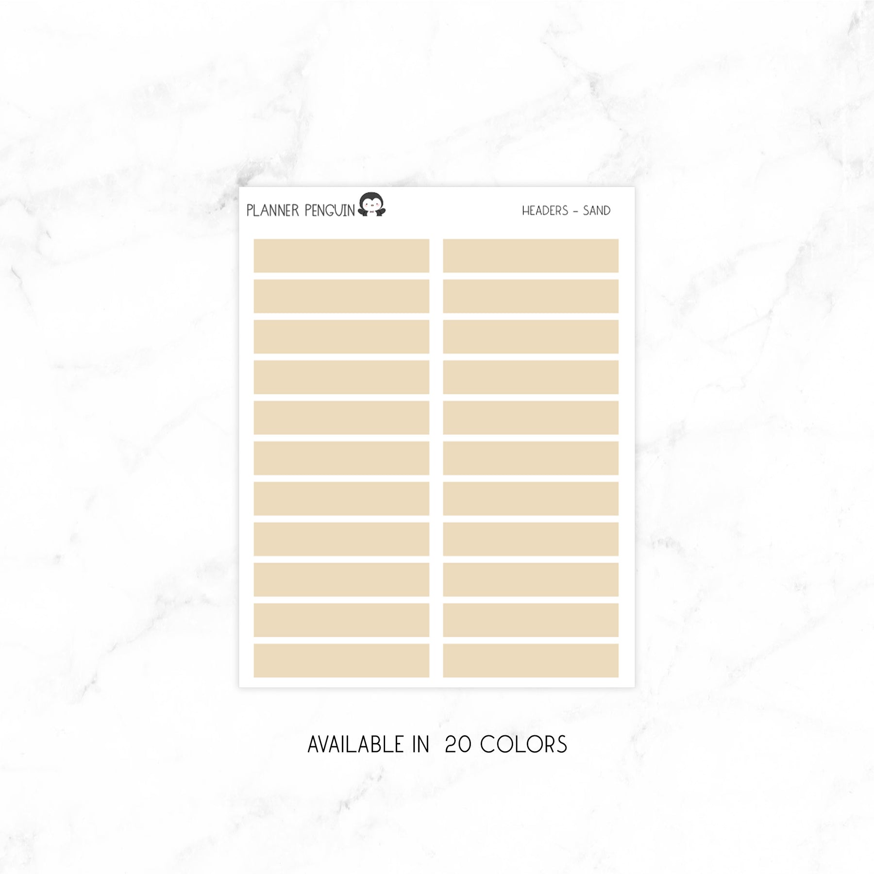 Minimal Transparent Stickers | HEADERS – Plannerpenguin